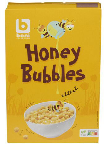 BONI SELECTION (COLRUYT) Geëxtrudeerde maïsknikkers omhuld met honing ...