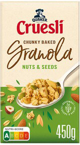 QUAKER QUAKER HAVERMOUT GRANOLA MET NOTEN EN ZADEN gezondheidsscore ...