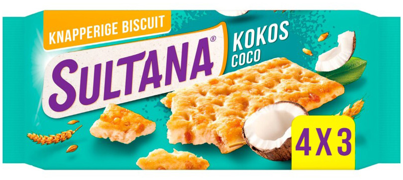 SULTANA Knapperige biscuit kokos gezondheidsscore - Testaankoop gezond