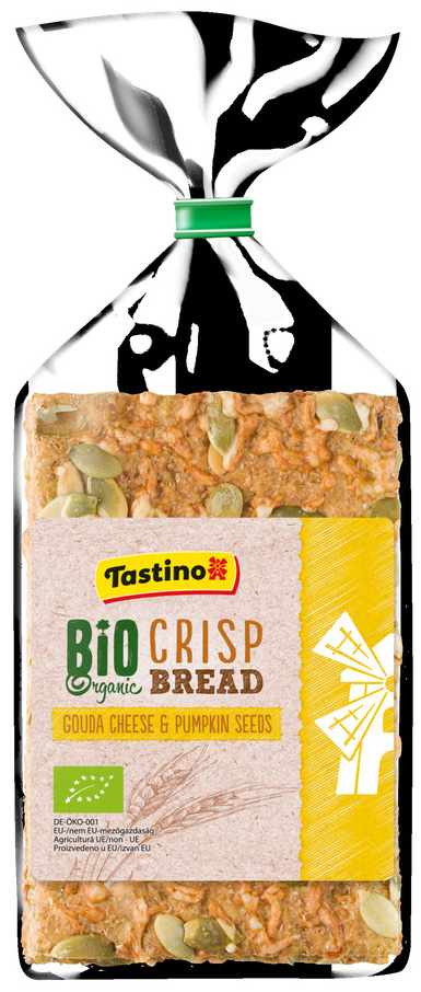 TASTINO (LIDL) Bio crisp bread gouda cheese & pumpkin seeds ...