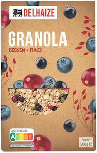 DELHAIZE Granola Bessen gezondheidsscore - Testaankoop gezond
