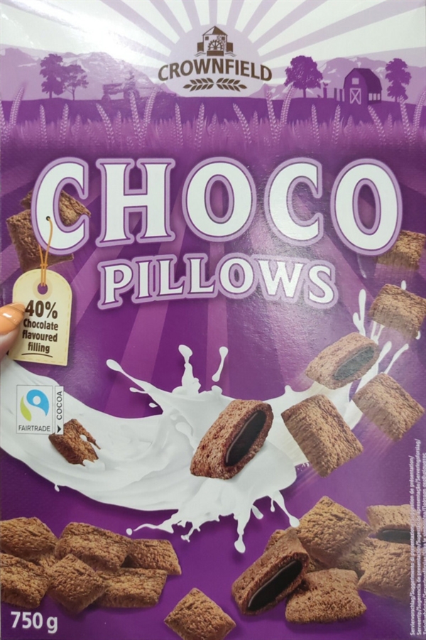 CROWNFIELD (LIDL) CHOCO PILLOWS gezondheidsscore - Testaankoop gezond