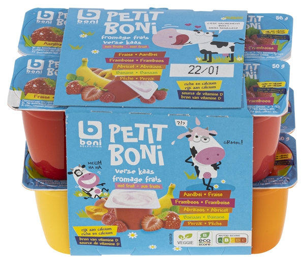BONI SELECTION (COLRUYT) PETIT BONI VERSE KAAS MET FRUIT ...