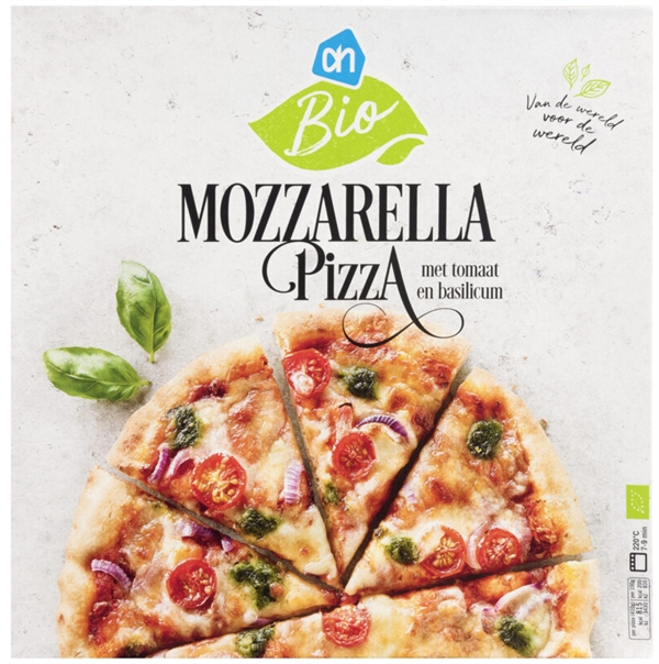 AH (ALBERT HEIJN) Bio Mozzarella pizza gezondheidsscore - Testaankoop ...