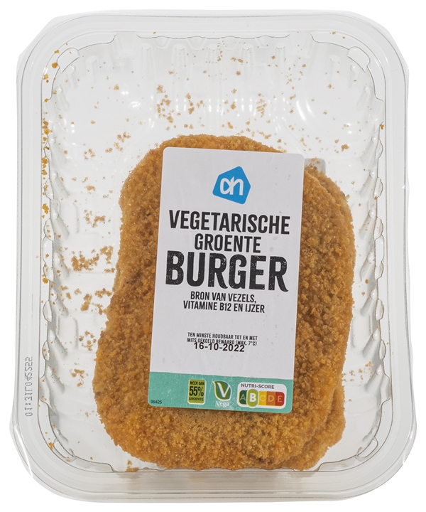 ALBERT HEIJN VEGETARISCHE GROENTEBURGER test en review - Testaankoop gezond