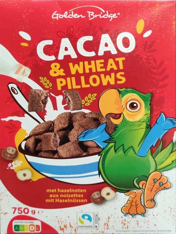 GOLDEN BRIDGE (ALDI) CACAO & WHEAT PILLOWS test en review - Testaankoop ...