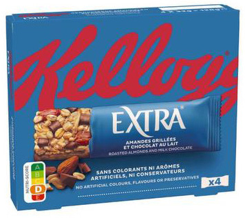 KELLOGG'S EXTRA ROASTED ALMONDS AND MILK CHOCOLATE gezondheidsscore ...