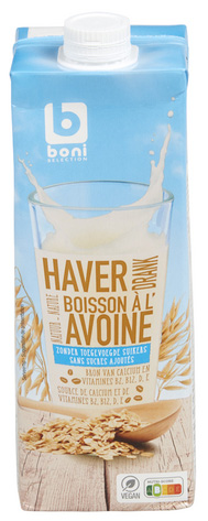BONI (COLRUYT) Haverdrank natuur zonder toegevoegde suikers. Bron van ...