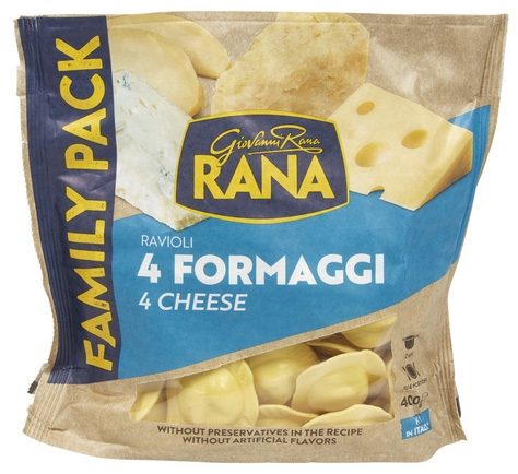 GIOVANNI RANA Ravioli 4 Formaggi gezondheidsscore - Testaankoop gezond