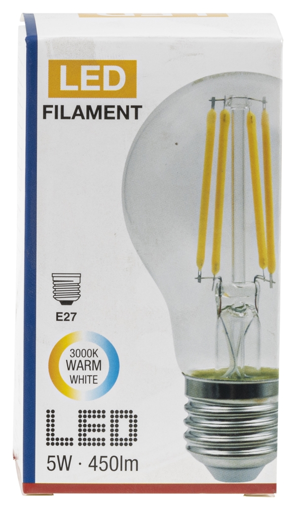 HUBO LED GLOEILAMP E27 4,5W WARM WIT: test, prijzen en specificaties